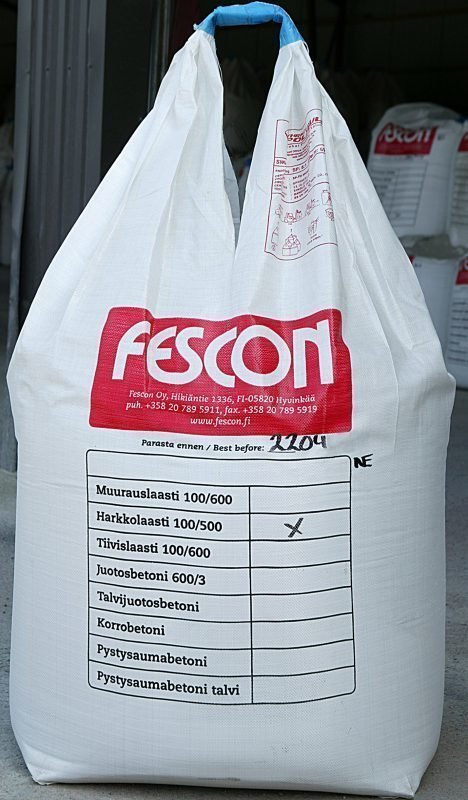 Harkkolaasti Fescon M100 / 500 1000 kg suursäkki - Rautakauppa365.fi