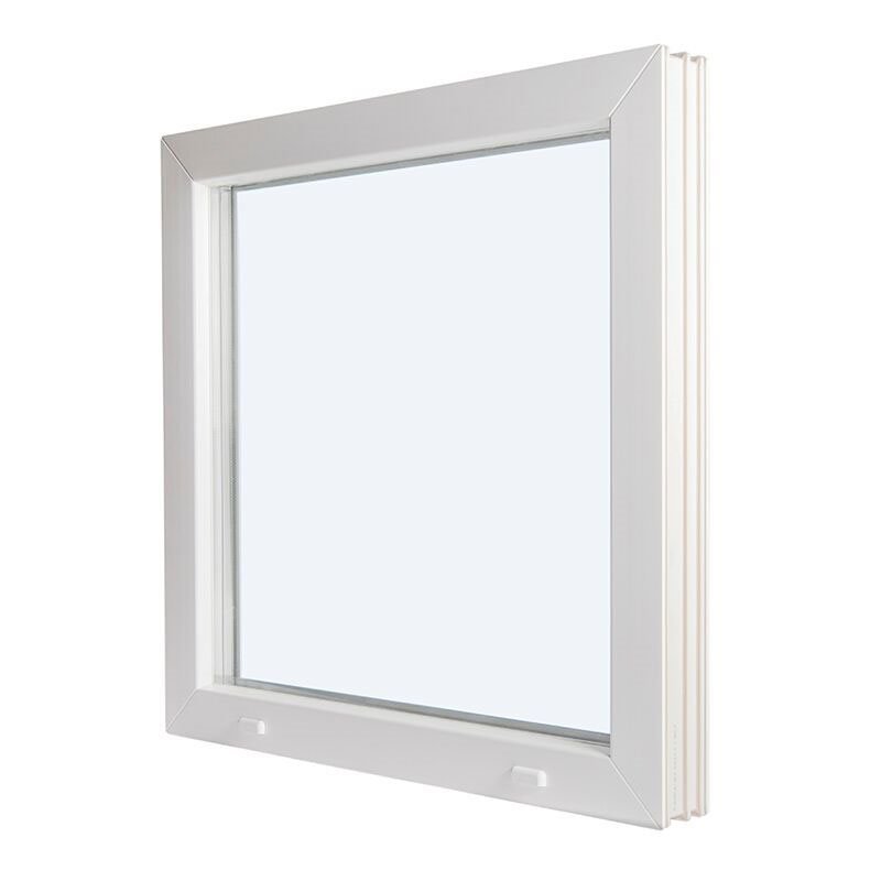 Kiinteä ikkuna PVC Valkoinen - Rautakauppa365.fi